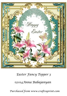 Easter Fancy Topper 3 - CUP530218_96 | Craftsuprint