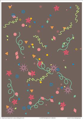 Confetti Background 12 (brown) - CUP56633_96 | Craftsuprint