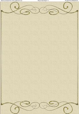 Royal Note Paper 11 - CUP60033_96 | Craftsuprint