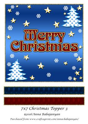 7x7 Christmas Topper 3 - CUP676395_96 | Craftsuprint