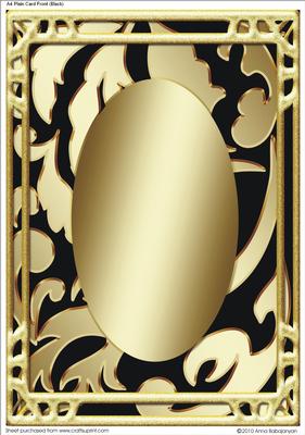 A4 Plain Card Front (black) - CUP70730_96 | Craftsuprint