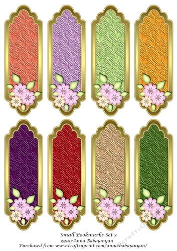 Small Bookmarks Set 3 - CUP804971_96 | Craftsuprint