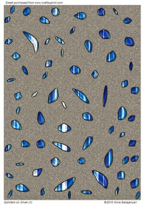 Splinters on Silver (1) - CUP85096_96 | Craftsuprint