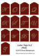 Letter Tags a - m (red) - CUP106473_96 | Craftsuprint