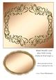 Blank Metallic Card Base with Swirly Frame & Oval Layer 2 - CUP341960 ...