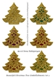 Beautiful Christmas Tree Embellishments Set 2 - CUP739971_96 | Craftsuprint