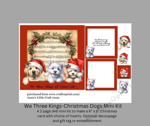 We Three Kings - Cute Dogs Christmas Card - CUP1302260_107604 ...