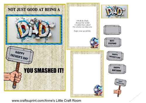 SMASHING DAD FATHERS DAY OR BIRTHDAY - CUP1306429_107604 | Craftsuprint