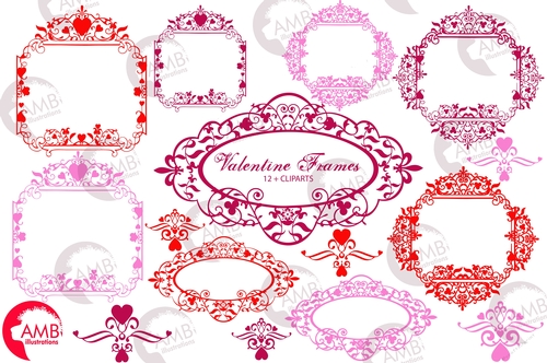 Valentine Frames Clipart AMB-2719 - CUP1059038_83483 | Craftsuprint