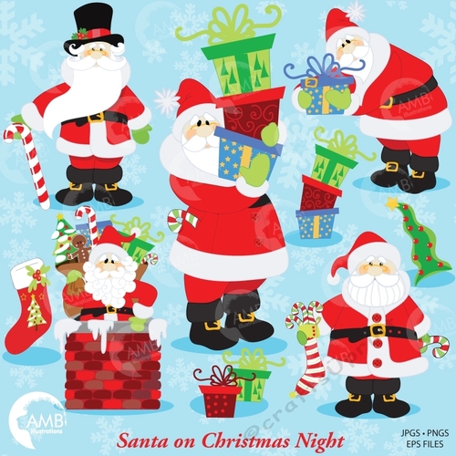 Santa claus clipart, graphics, illustrations AMB-506 - CUP829588_83483 ...