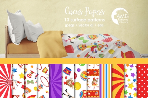 Circus Carnival Papers AMB-1159 - CUP914776_83483 | Craftsuprint