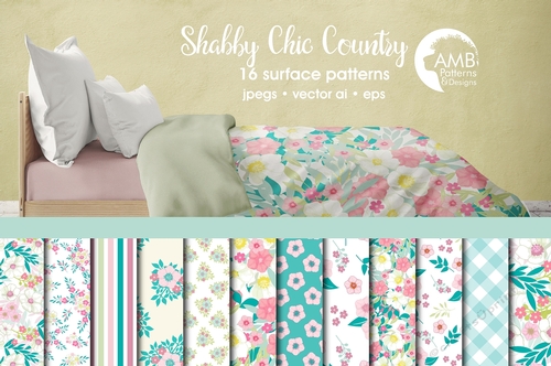 Shabby Chic Floral Country Papers AMB-1322 - CUP915756_83483 | Craftsuprint