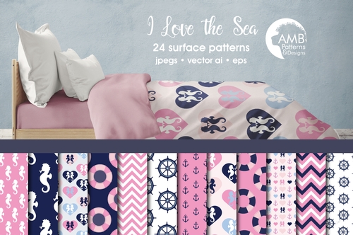 Nautical papers, Nautical digital papers, Nautical girls, Coastal ...
