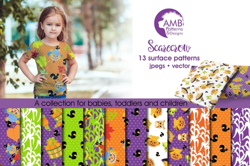 Scarecrow papers, Autumn Fall Digital Digital Patterns, Leaves paper ...