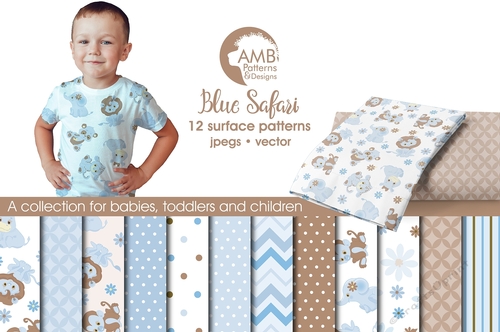 Jungle Animals Digital Papers, Elephant digital papers, Jungle Babies ...