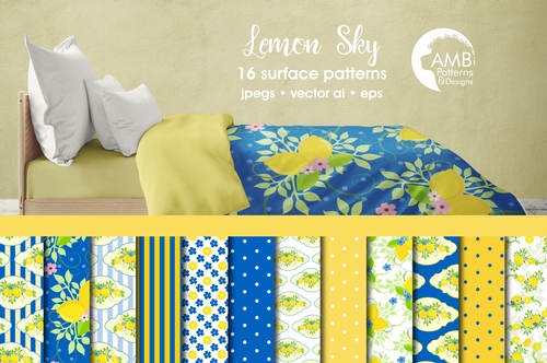 Lemonade Digital Papers, Lemonade stand paper, Picnic Papers, Scrapbook ...