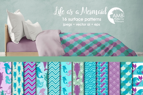 Mermaid Digital Papers, Nautical Papers, Ocean papers, Mermaid papers ...