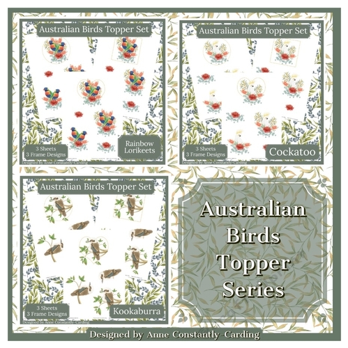 Australian Birds Topper Series - 3 Birds, 3 Designs - CUP1148182_100289 ...