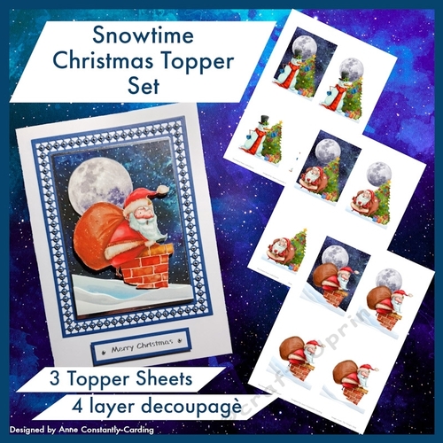 Snowtime Christmas Topper Set - CUP1180938_100289 | Craftsuprint