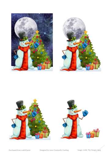 Snowtime Christmas Topper - Snowman - CUP1180941_100289 | Craftsuprint