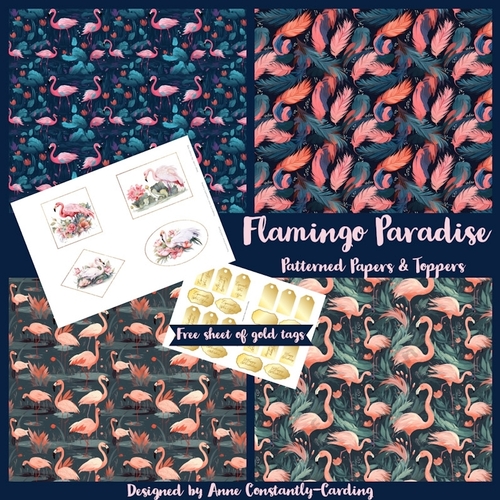 Flamingo Paradise Patterned Paper and Topper Set - CUP1229096_100289 ...