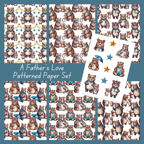 A Fathers Love: Bears Patterned Paper & Topper Set - CUP1310808_100289 ...