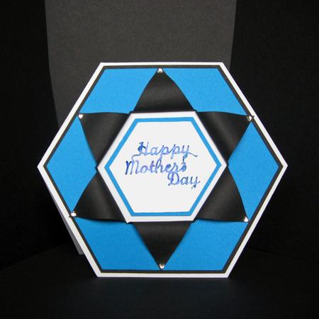 Hexagonal Shaped Card With Fold Over Petals - CUP701352_597 | Craftsuprint