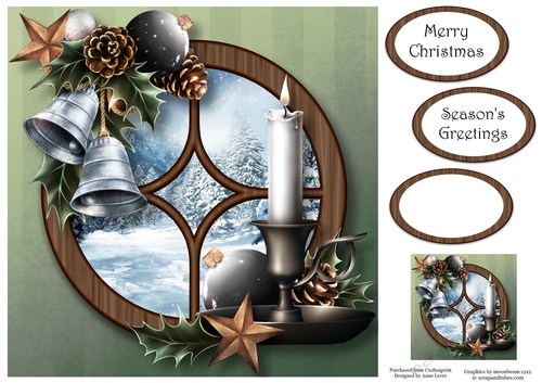 The Circular Christmas Window - The Candle 8x8 - CUP1014300_1763 ...