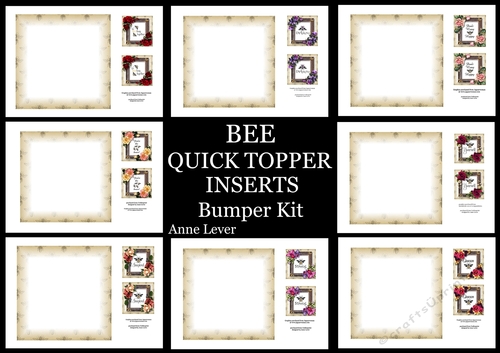 BEE QUICK TOPPER INSERTS Bumper Kit - CUP1027014_1763 | Craftsuprint