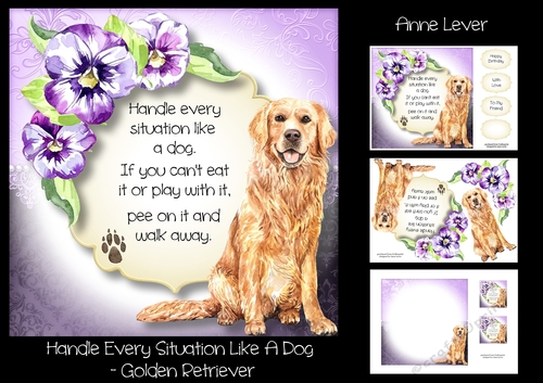 Handle Every Situation Like A Dog - Golden Retriever - CUP1034430_1763 ...