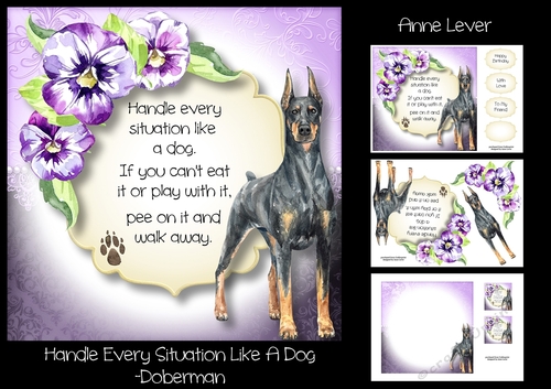 Handle Every Situation Like A Dog - Doberman - CUP1034432_1763 ...