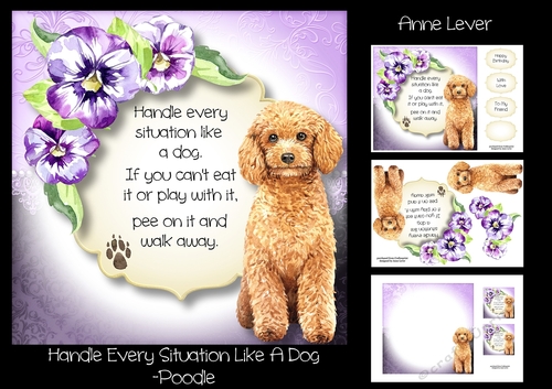 Handle Every Situation Like A Dog - Poodle - CUP1034433_1763 | Craftsuprint