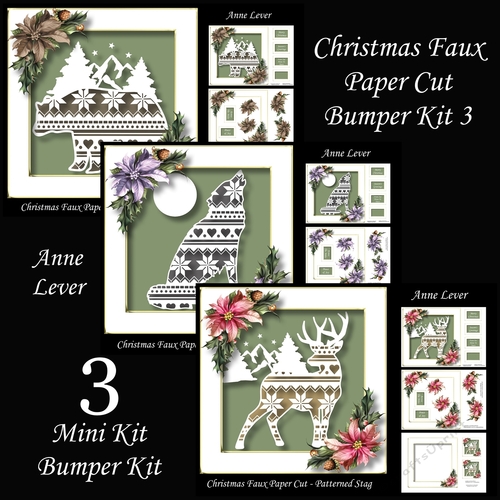 Christmas Faux Paper Cut Bumper Kit 3 - CUP1055269_1763 | Craftsuprint