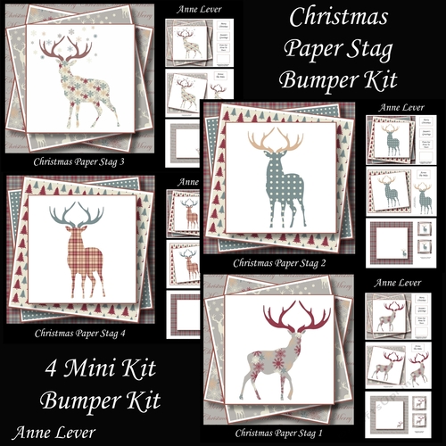Christmas Paper Stag Bumper Kit - CUP1063396_1763 | Craftsuprint