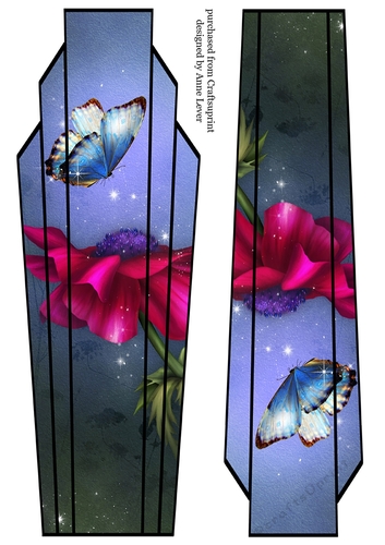 Lge DL Art Deco Floral Topper 2 - CUP1139370_1763 | Craftsuprint