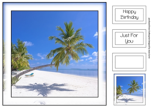 Simple Beach Scene 1 - CUP1158602_1763 | Craftsuprint