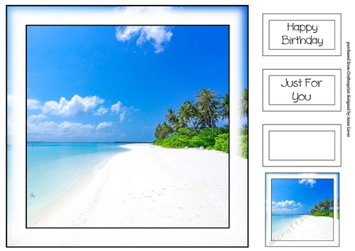 Simple Beach Scene 4 - CUP1158605_1763 | Craftsuprint