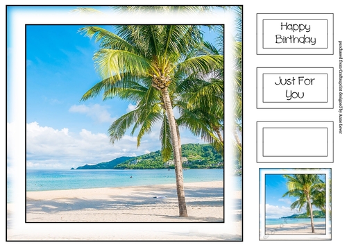 Simple Beach Scene 6 - CUP1158607_1763 | Craftsuprint