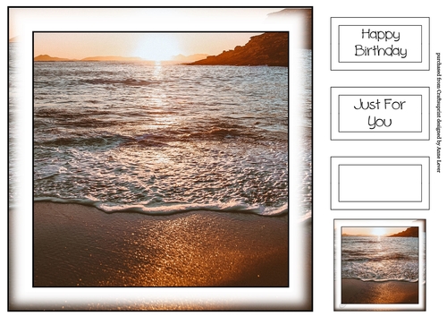 Simple Beach Scene 8 - CUP1158609_1763 | Craftsuprint