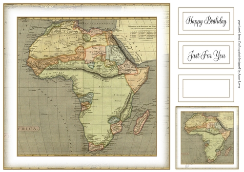 Simple Old Vintage Map 5 - CUP1158737_1763 | Craftsuprint