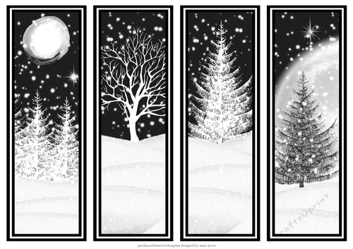 Winter Scene Bookmarks Sheet 6 - CUP1164168_1763 | Craftsuprint