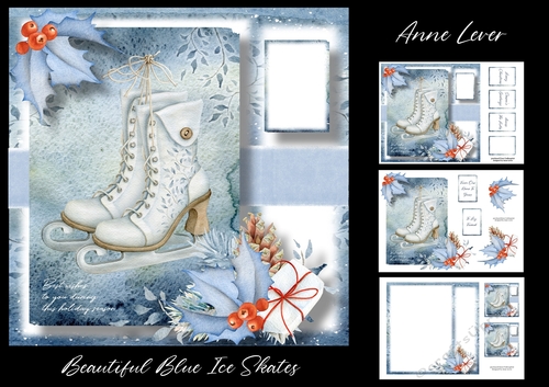 Beautiful Blue Ice Skates - CUP1177716_1763 | Craftsuprint