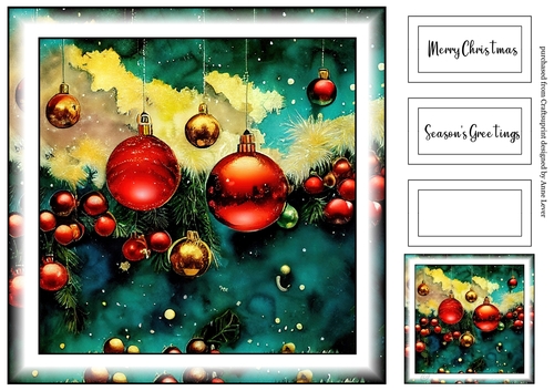 Simple Alcohol Ink Colourful Christmas 9 - CUP1182946_1763 | Craftsuprint