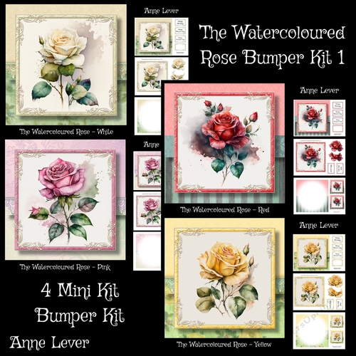 The Watercoloured Rose Bumper Kit 1 - CUP1198061_1763 | Craftsuprint