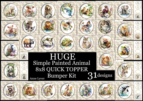 HUGE Simple Painted Animals Bumper Kit - CUP1207884_1763 | Craftsuprint
