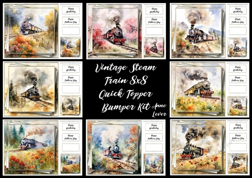 Vintage Steam Train Bumper Kit - CUP1214981_1763 | Craftsuprint