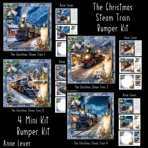 The Christmas Steam Train Bumper Kit - CUP1219669_1763 | Craftsuprint