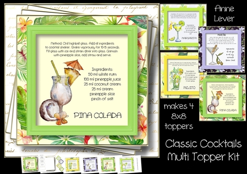 Classic Cocktails Multi Topper Kit - CUP1227384_1763 | Craftsuprint