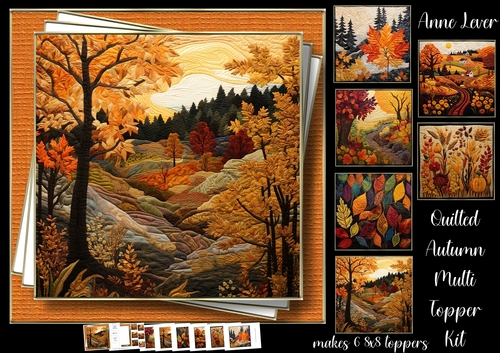 Quilted Autumn Multi Topper Kit - CUP1248189_1763 | Craftsuprint