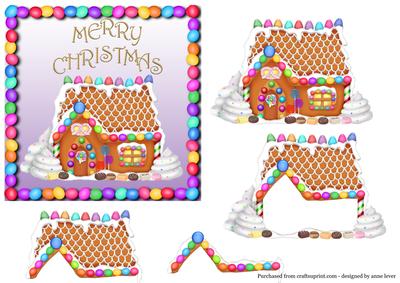 Gingerbread House Merry Christmas - CUP347863_1763 | Craftsuprint